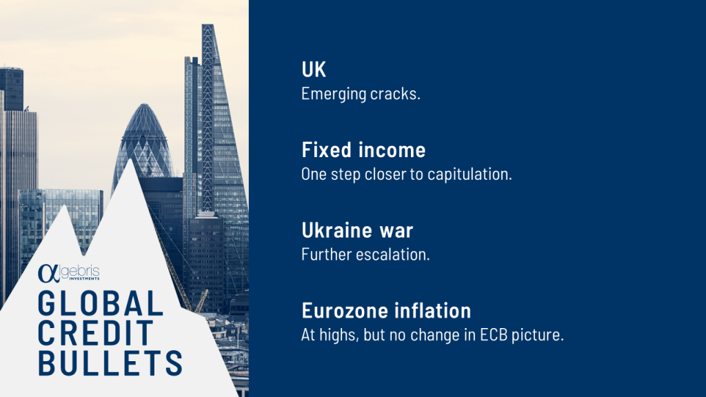 GLOBAL CREDIT BULLETS | Monday, 3rd October 2022 - Algebris Investments