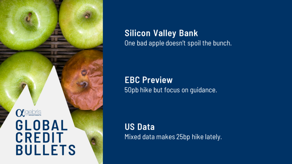 GLOBAL CREDIT BULLETS | Monday, 13 March 2023 - Algebris Investments