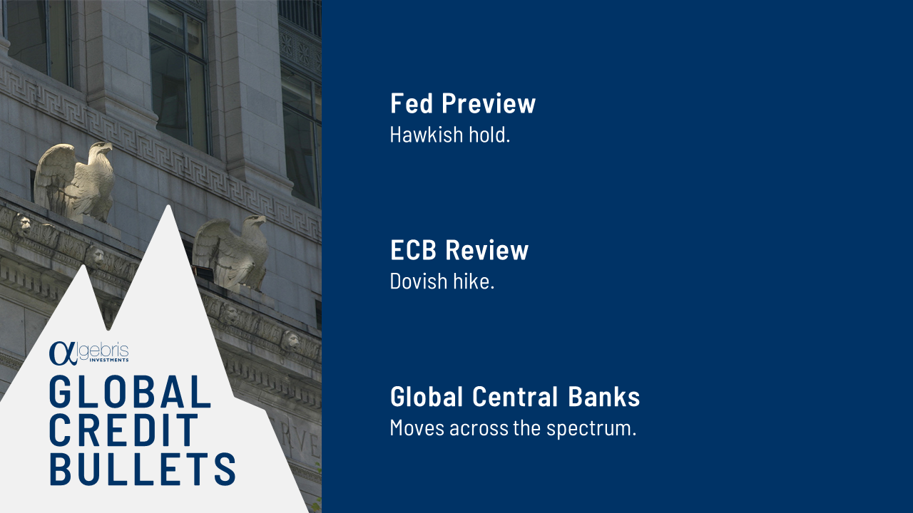 GLOBAL CREDIT BULLETS | Monday, 18 September 2023 - Algebris Investments